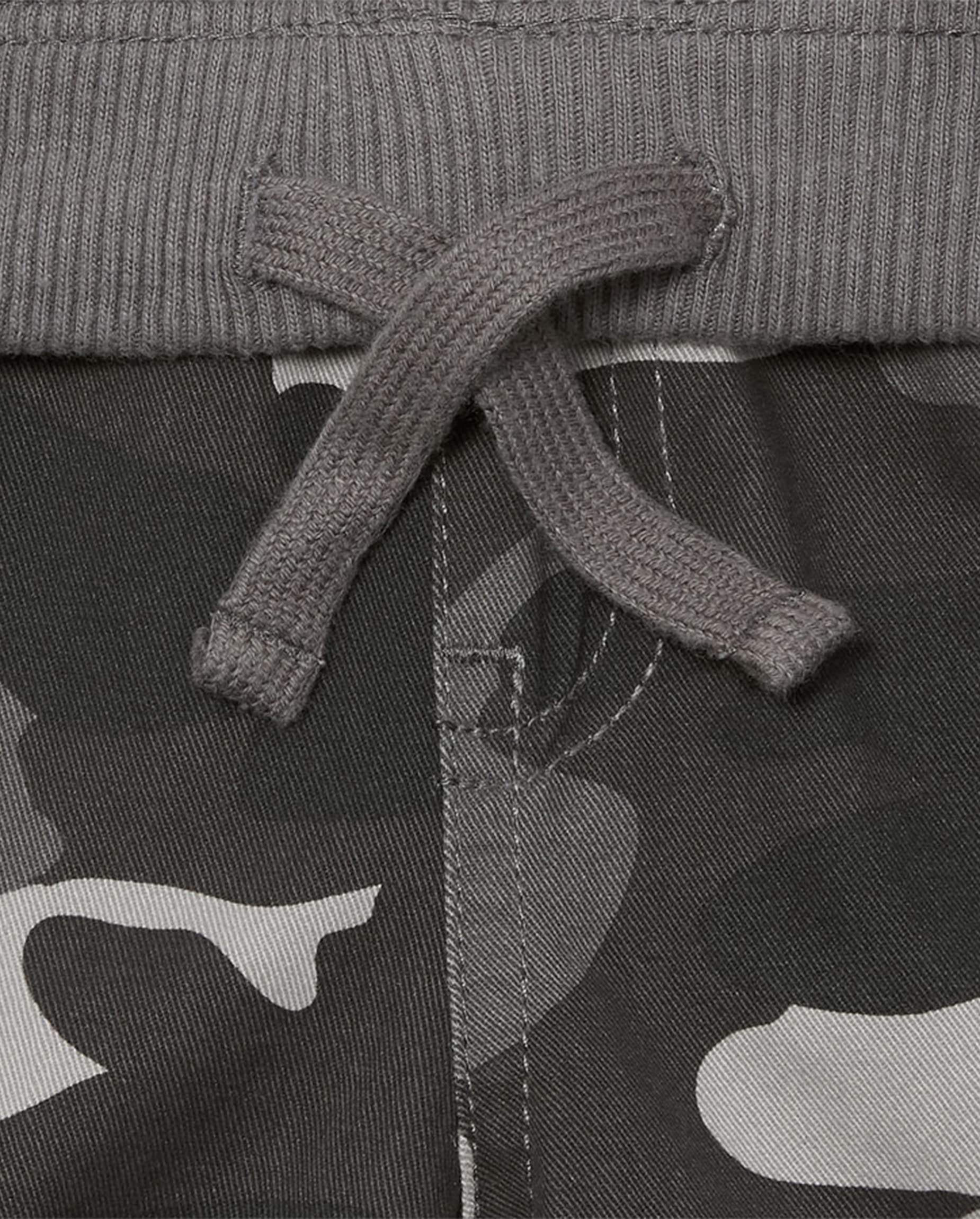 The Children's Place baby boys And Toddler Pull on Cargo Pants, Night Camo/Olive Camo 2 Pack, 5T US