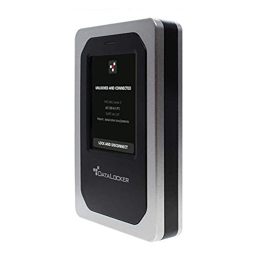 DataLocker DL4 FE 2TB Password Protected Encrypted SSD, Easy Screen Guided Setup, AES 256, IP64 Dust/Water Resistant, TAA Compliant Trusted FIPS 140-3 Level 3 Pending, OS Independent, USB-C/USB-A