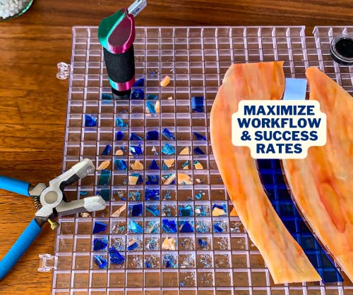 Creator's Waffle Grid 1-Pack - As Seen On HGTV/DIY Cool Tools Network - 100% USA - Solid Bottom Modular Surface - Glass Cutting, Small Parts, Liquid Containment, Grow Room, Etc. - Home, Office, Shop