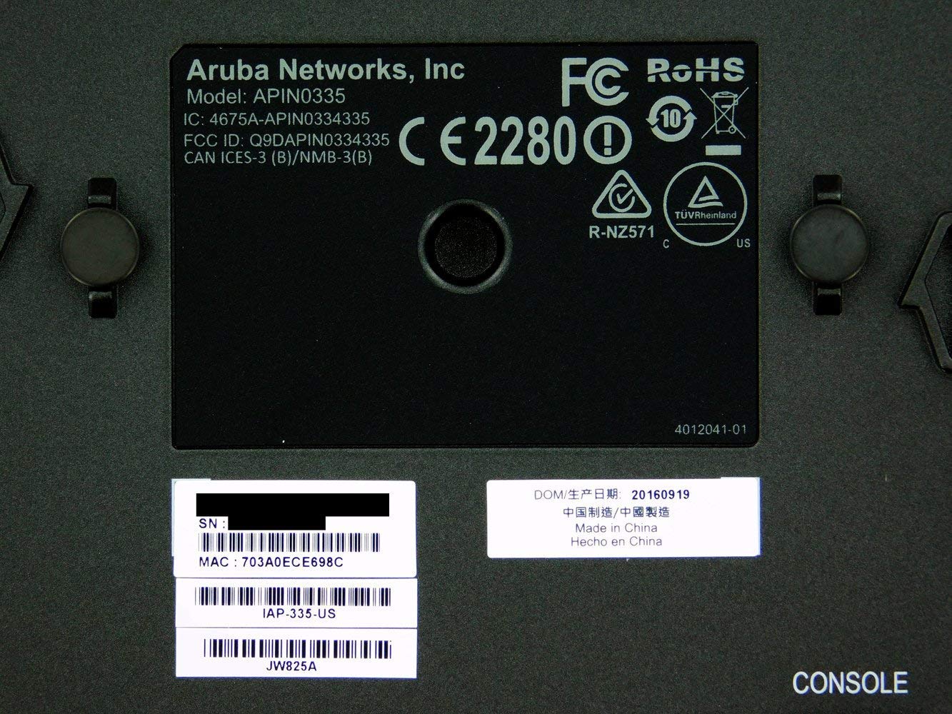 Aruba IAP-335-US Instant Access Point JW825A (802.11ac Wave 2, 2.4GHz/5GHz Dual-Band, Bluetooth Low Energy, POE) (Renewed)