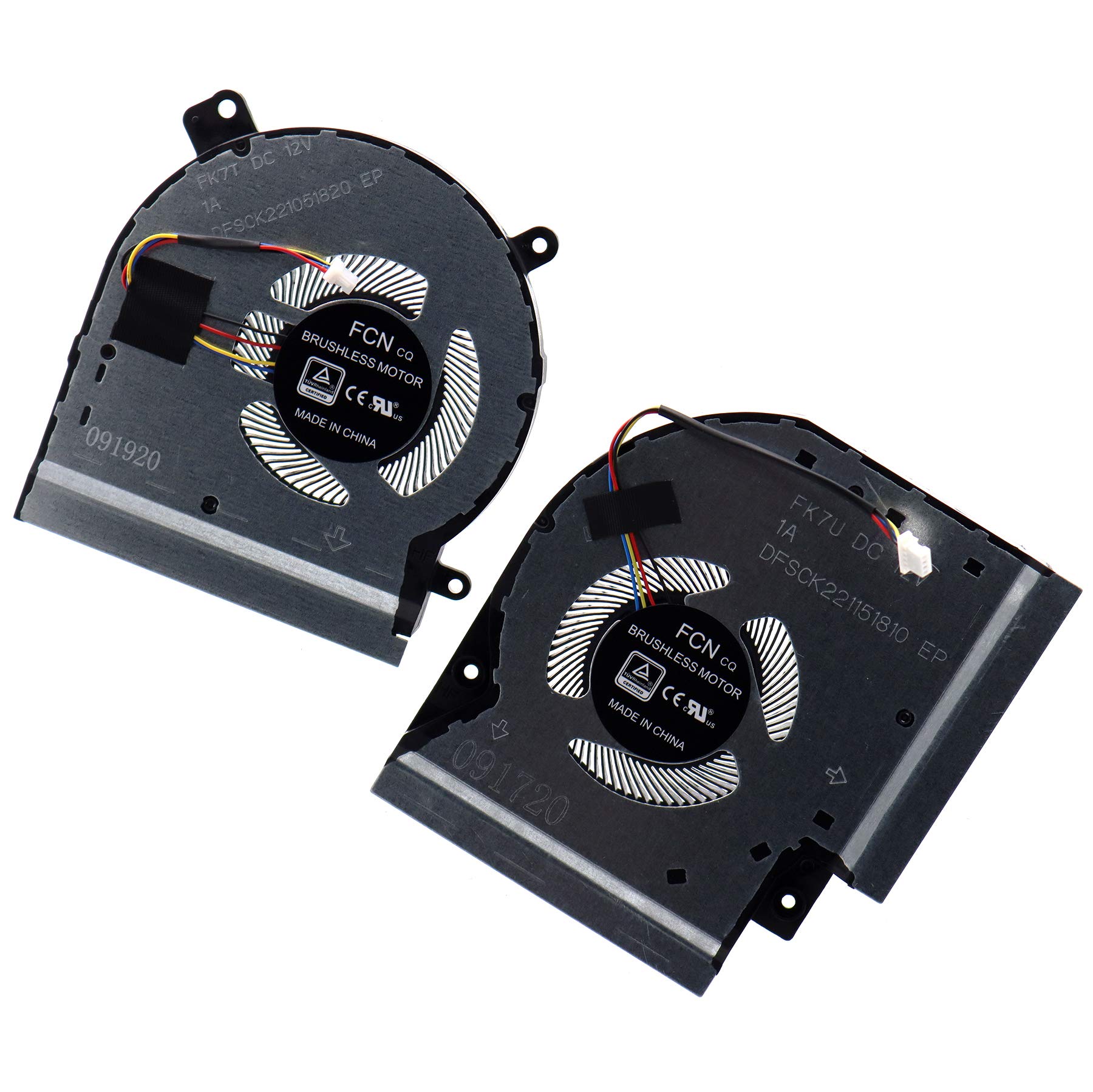 Deal4GO CPU Cooling Fan w/GPU Cooler Set Replacement for ASUS ROG Strix Scar II GL504 GL504GS GL504GM GL504GV GL504GW GL504GW-DS74 GL504GS-DS74