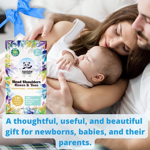 Baby Cradle Cap Treatment Kit | Baby Cradle Cap Brush for Babies - Baby Bath Essentials | Cradle Cap Comb & Baby Bath Sponge (Set of 6)