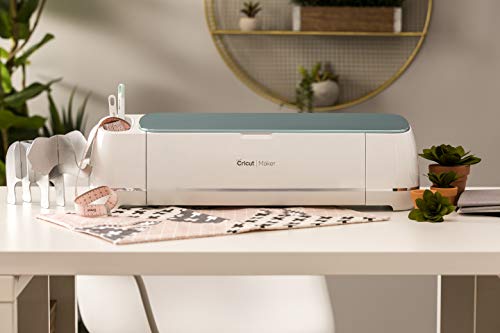 Cricut Maker - Smart Cutting Machine - With 10X Cutting Force, Cuts 300+ Materials, Create 3D Art, Home Decor & More, Bluetooth Connectivity, Compatible with iOS, Android, Windows & Mac, Blue