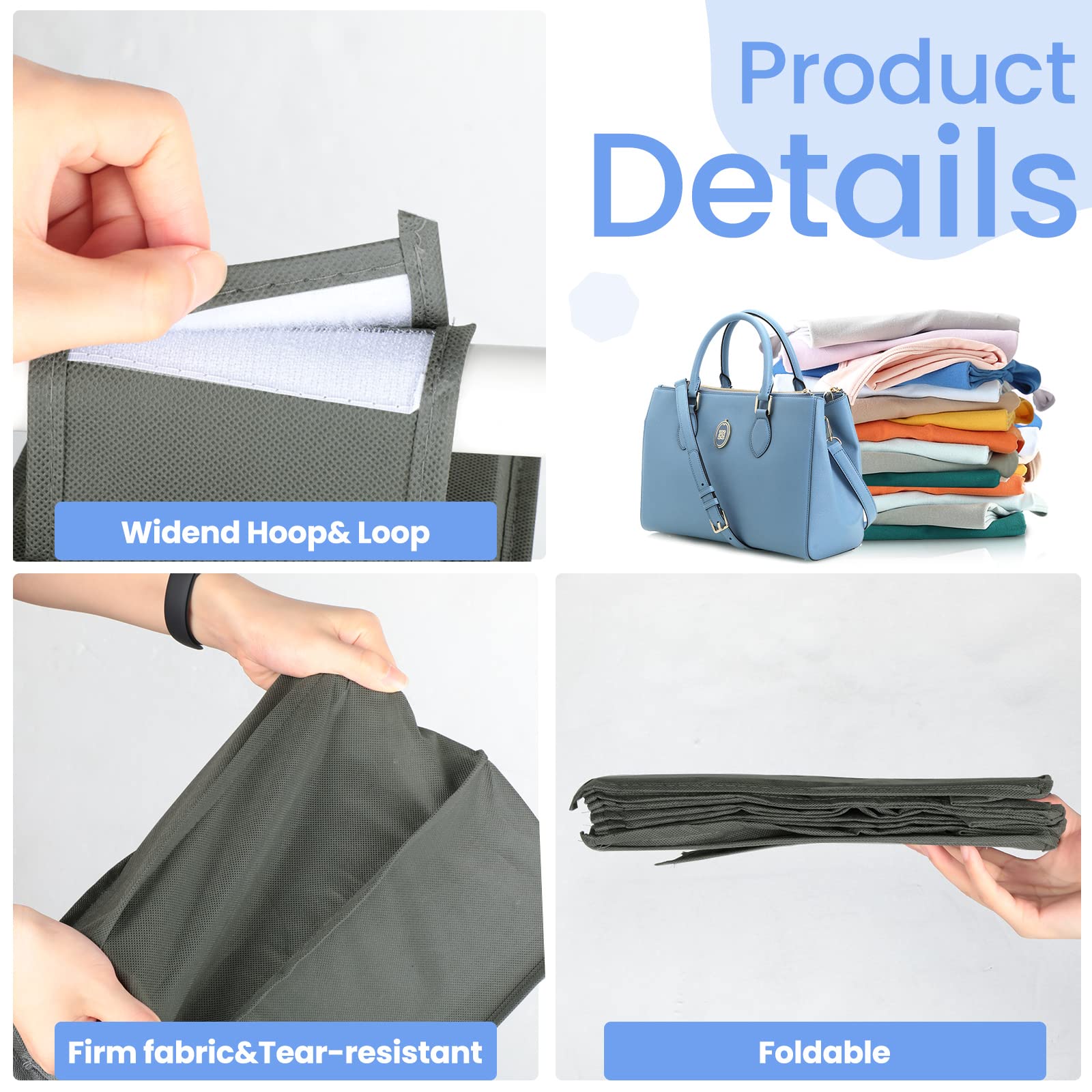 4 Pack Hanging Shoe Shelves 10 Shelf Hanging Shoe Organizer Holder for Closet Space Saving Hanging Shoe Rack Shoe Hanger Hanging Storage Organizer for Shoes, Hats, Purses, Handbags