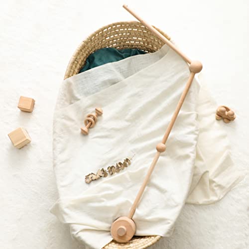 Baby Crib Mobile Holder - Wooden Mobile Arm for Crib,Crib Mobile Arm,Mobile Crib Hanger (Wooden Arm)
