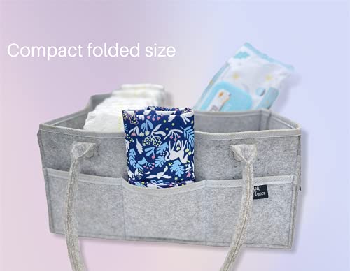 Portable Diaper Changing Pad - Waterproof Foldable Baby Changing Mat - Travel Diaper Change Mat - Lightweight Changing Pads for Baby - Baby Changer (Blue Animal), (BCP)