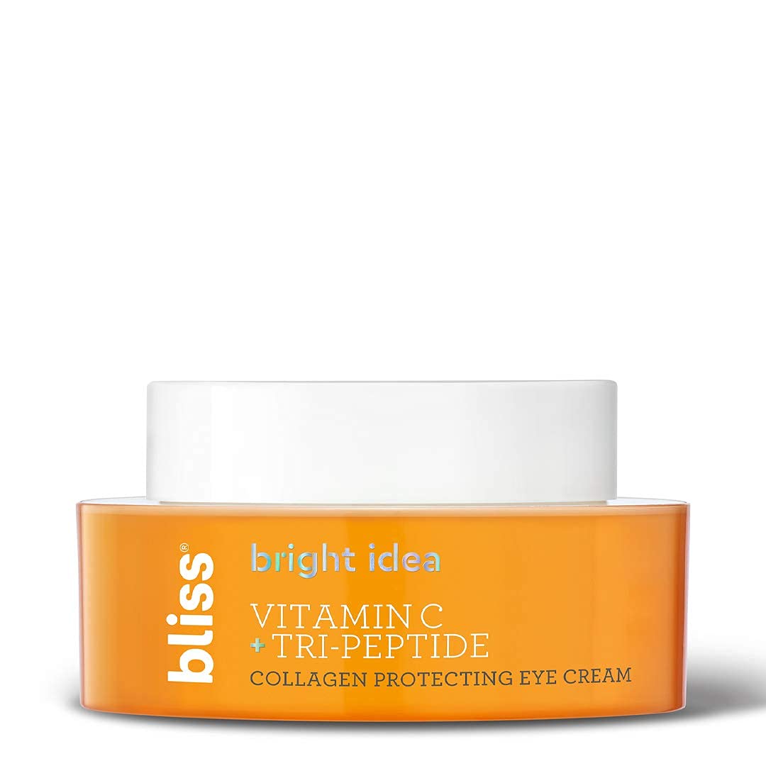 Bliss Vitamin C Eye Cream β Brightening & Hydrating Anti-Aging Treatment with 3-O-Ethyl Ascorbic Acid, Tri-Peptide & Licorice Root β Reduces Fine Lines, Boosts Collagen & Firms, 0.5 fl oz