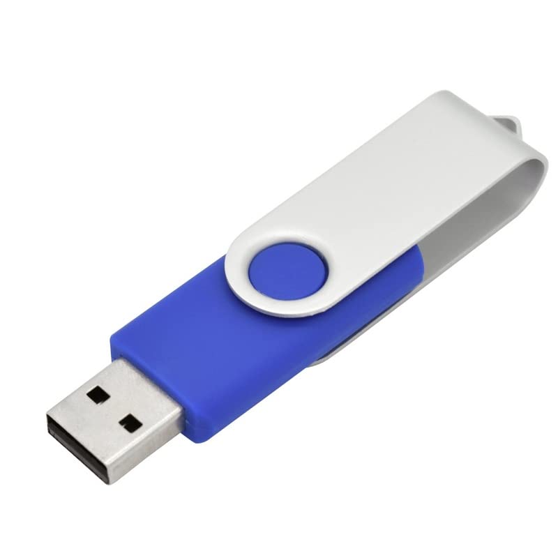 2 Pack 64 GB Blue Flash Drives 3.0 Speed - USB Thumb Drives, USB Flash Drives, USB Drives for Data Storage and Transfer.