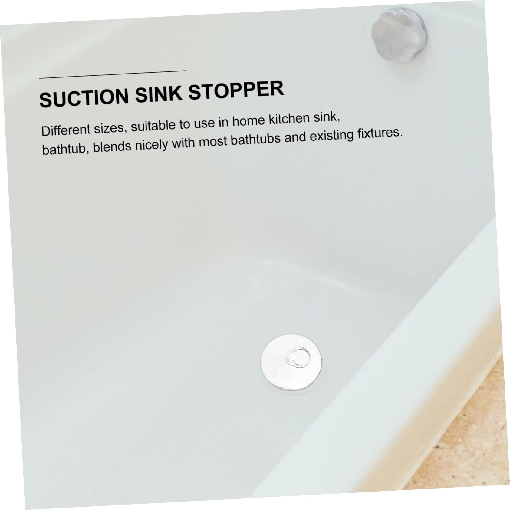 24 Pcs Sink Stopper Kitchen Sink Cover Sink Seal Plug Bathtub Stopper Water Sink Plug Hotel Bathtub Clog Tool Bathroom Clog Accessories Water Stopper Drain Bath Plug Bath Tub Plug