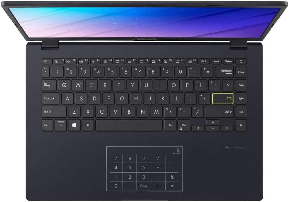 2021 Newest ASUS E410 14" Thin and Light Laptop Computer, Intel Celeron N4020 (up to 2.8GHz), 4GB DDR4 RAM, 128GB eMMC, 1-Year Office 365, WiFi, Bluetooth, HDMI, Webcam, Blue, Windows 10 S+AllyFlex MP