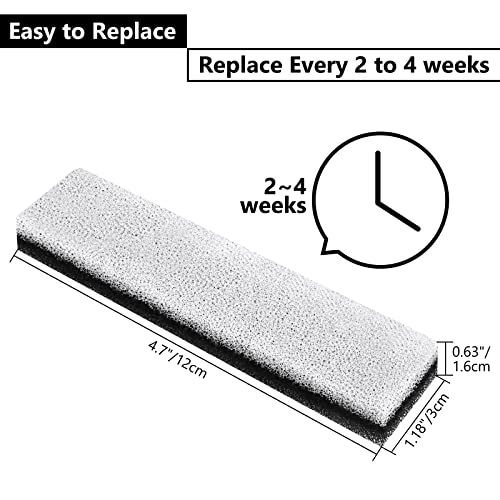 MyfatBOSS Pet Water Fountain Filter, Cat Dog Water Fountain Replacement Filters Compatible with WF020 Fully Transparency Water Fountain - 12 Pack