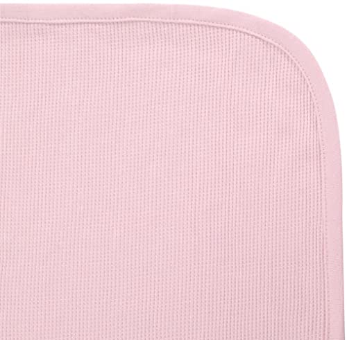American Baby Company 30 X 40 - Soft 100% Natural Cotton Thermal/Waffle Swaddle Blanket, Pink, Soft Breathable, for Girls