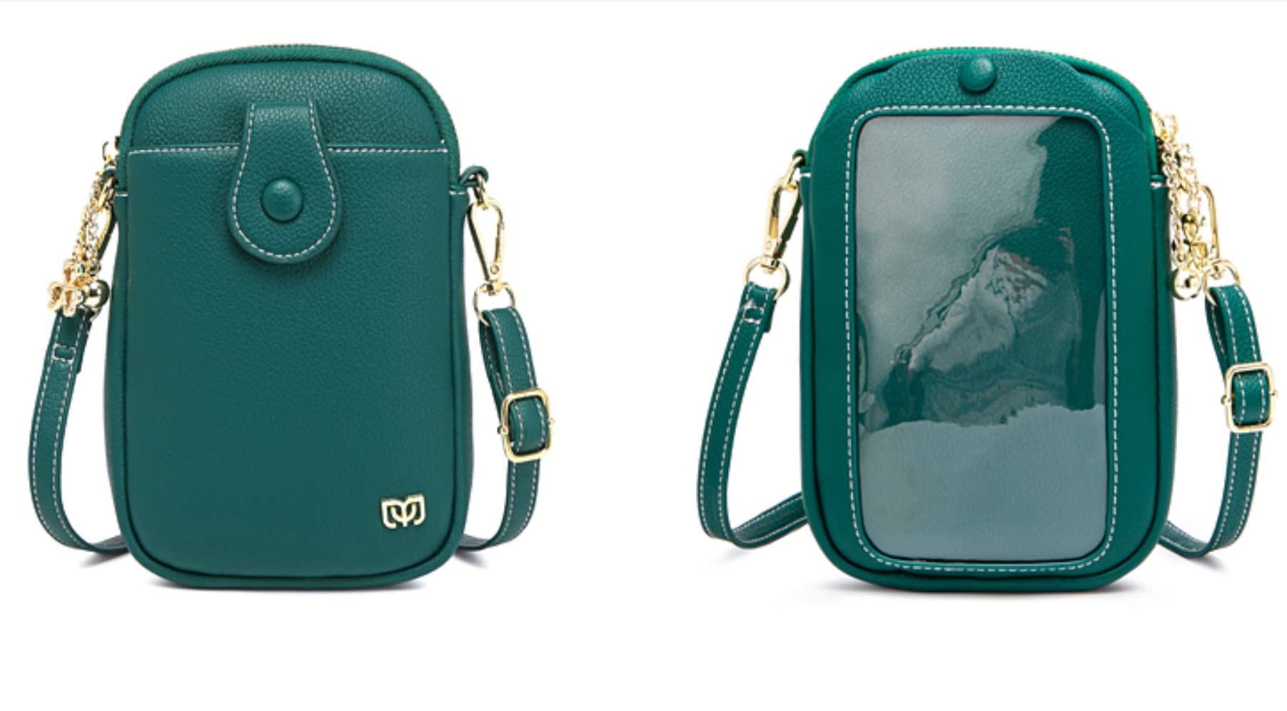 Aslana Touch Screen Phone Bag Vertical Small Crossbody Bag Handbag for Women (Black)