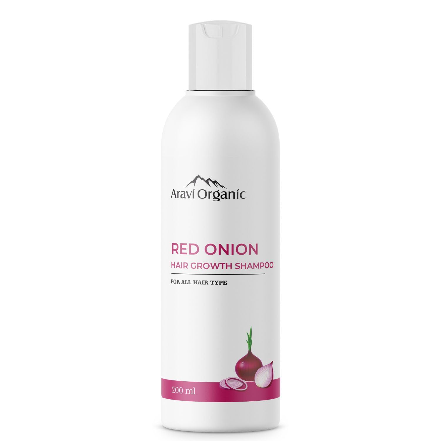 Aspiiro Natural Organic Red Onion Shampoo For Hair Fall Rescue & Hair Growth 6.7 Ounce | SLS & Paraben Free - 6.7 FL Oz / 200ml
