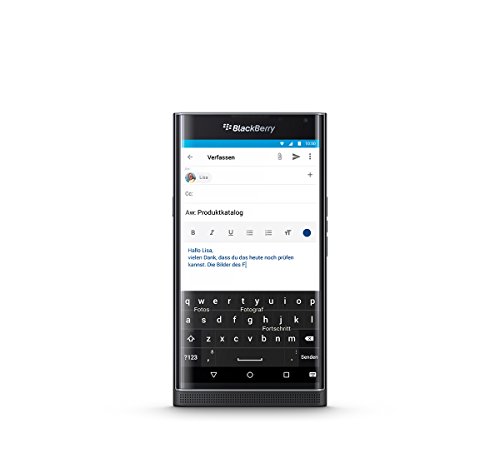 Blackberry PRIV Factory Unlocked GSM Android OS Security Phone with Slide-out Physical Keyboard and 18MP Camera - International Version (Black)