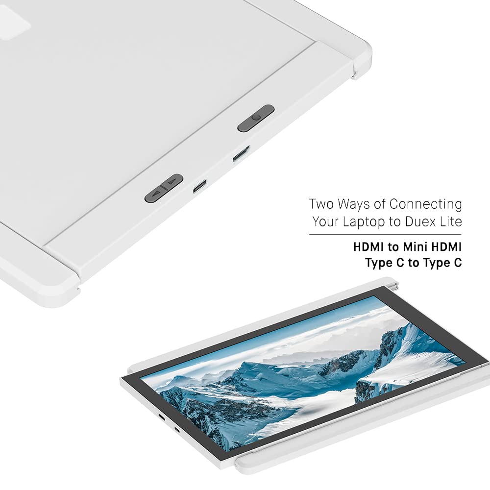 Mobile Pixels DUEX Lite 12.5" 16:9 Full HD Portable Laptop LCD Monitor, Cool White