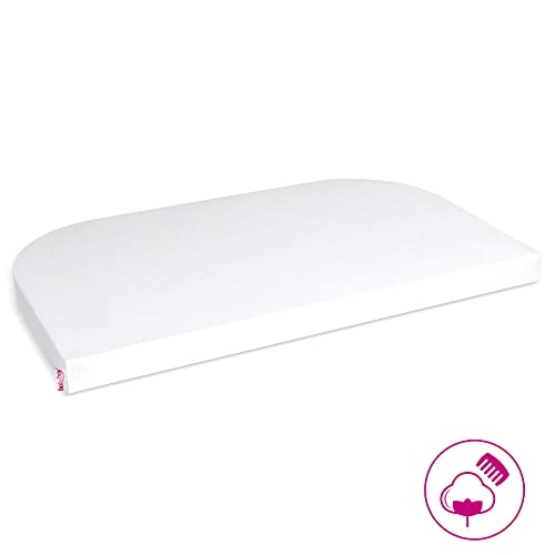 babybay Fitted Sheet Terry Cloth, White, for babybay Maxi