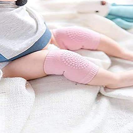GUAGLL 5 Pairs Baby Knee Pads for Crawling Toddler Leg Warmers Non-slip Elastic Cotton Socks for Crawling 6-24 Months