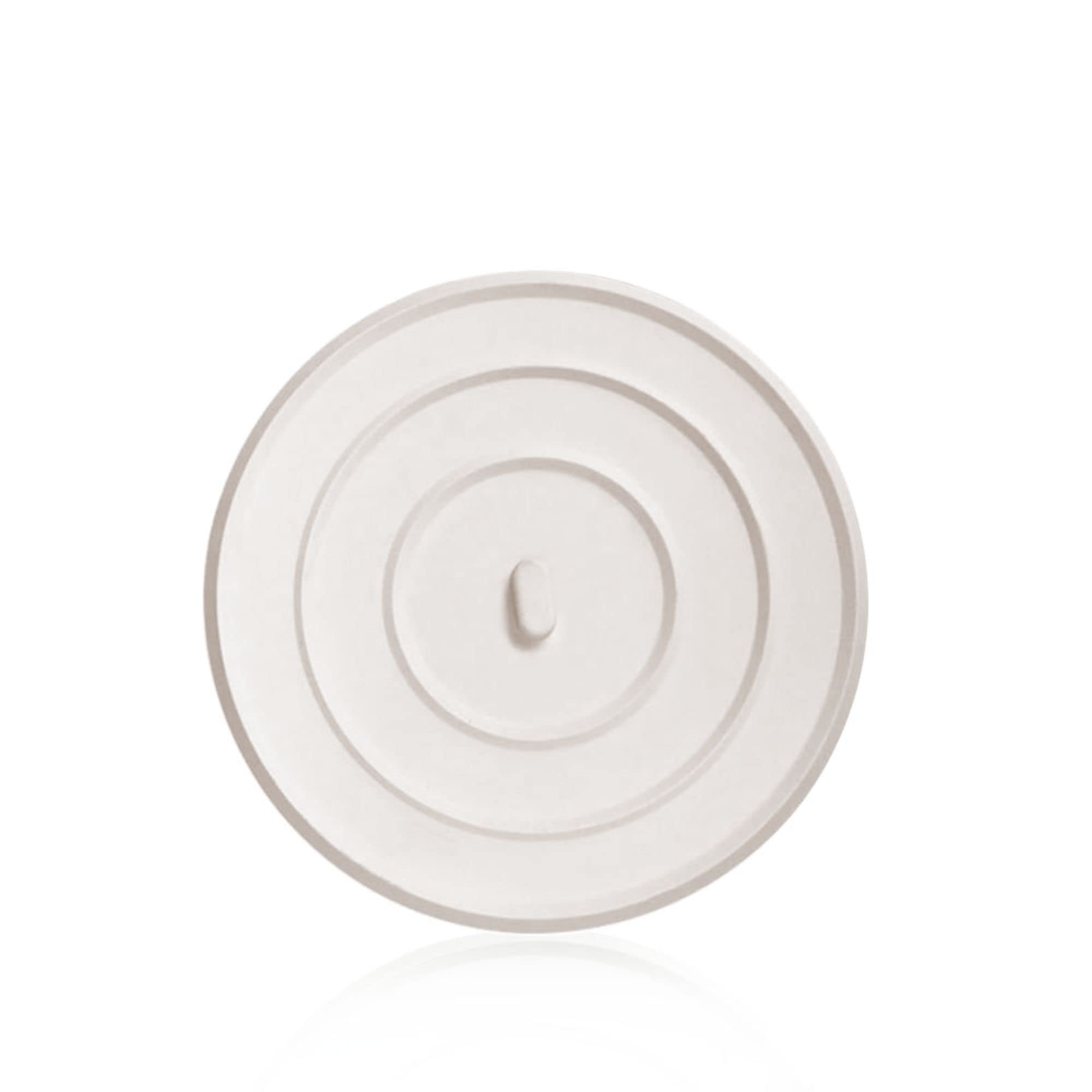 1st Choice Rubber Sink Stopper, Shower, Bathtub, Self-Sealing, Universal, for Kitchens, Bathrooms and Laundries, Flat Suction Drain Plug ā White