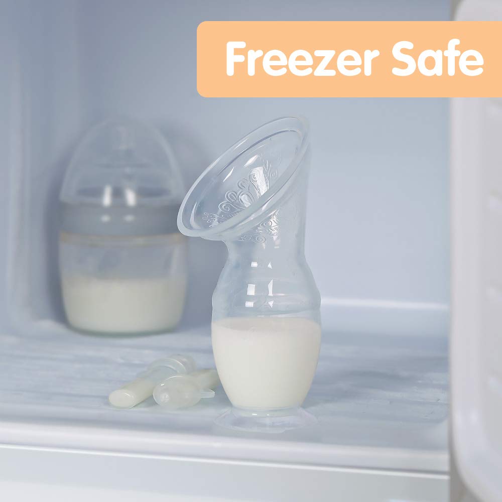 haakaa Manual Breast Pump 100ml/4oz (Base) & Colostrum Collectors 2pcs Combo - Breast Milk Saver for Nursing Mom, Collecting & Store Colostrum for Baby, Cherish Mother’s Liquid Gold