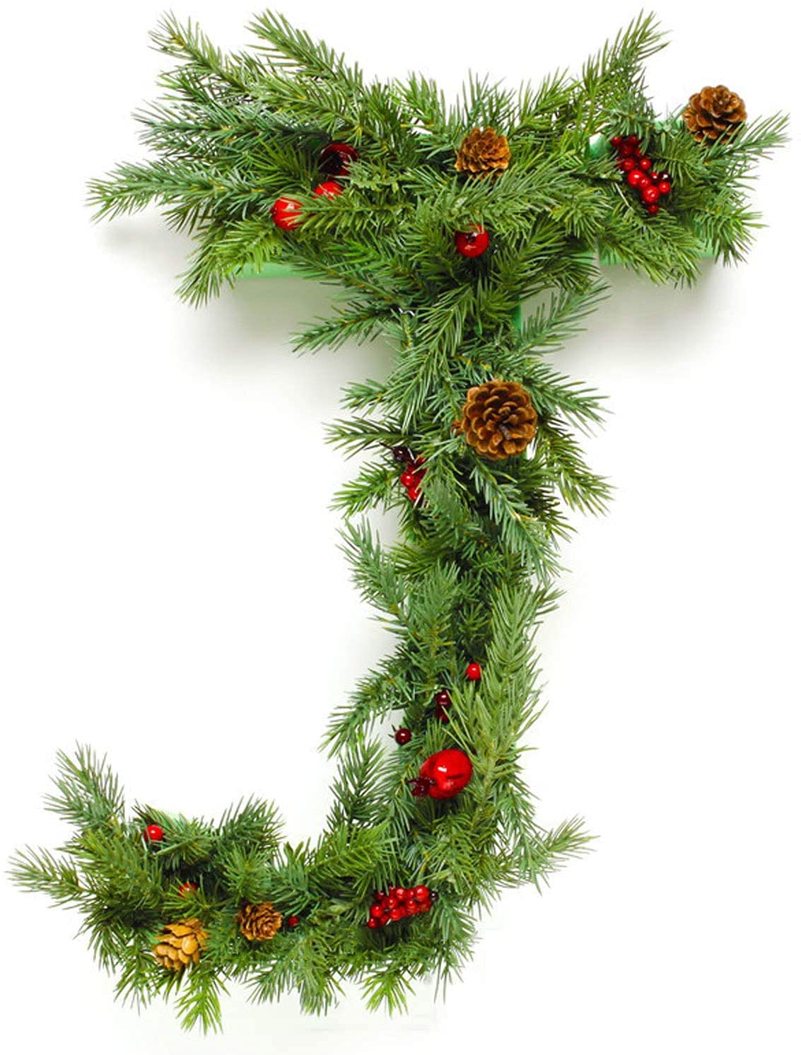 Alpurple 70 Packs Artificial Pine Needles Branches Garland-6.7x2.0 Inch Green Plants Pine Needles-Fake Greenery Pine Picks for DIY Garland Wreath Christmas and Home Garden Decor(70PCS)