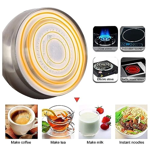 3.5L Tea Kettle, Toptier Teapot Whistling Kettle with Wood Pattern Handle Loud Whistle,Food Grade Stainless Steel for Anti-Rust, Anti Hot Handle, Suitable for All Heat Sources▂20 * 23.5cm/7.78"*9.25"