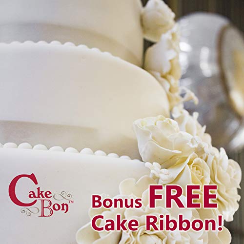 Cakebon Cake Drums Square 12 Inches - (Silver, 1-Pack) - Sturdy 1/2 Inch Thick - Fully Wrapped Edges