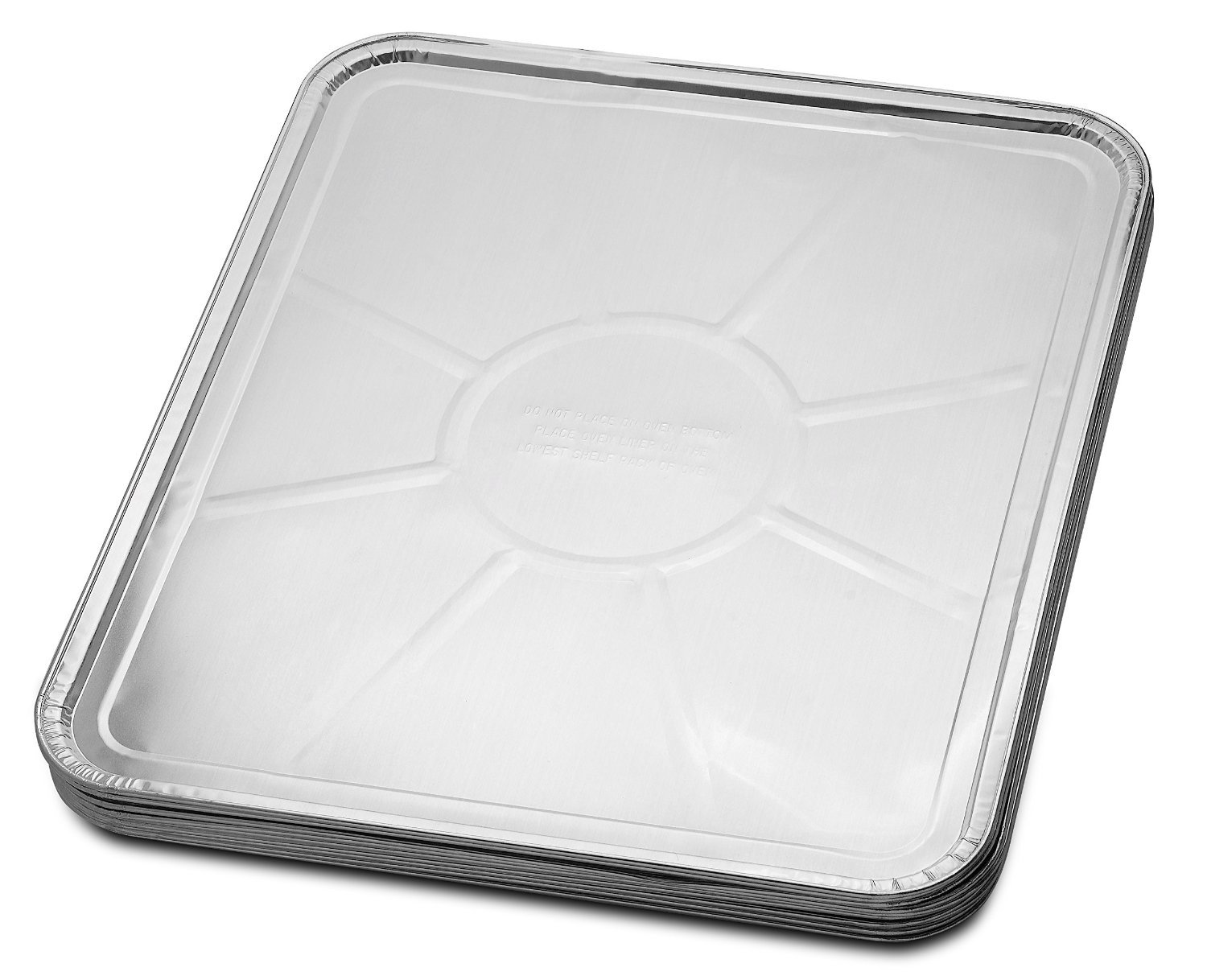 5-Pack Disposable Foil Oven Liners by DCS Deals – Keep Your Oven Clean and Healthy – Perfect Silver Foil Drip Pan Tray for Cooking, Baking, Roasting, and Grilling- 18.5 x15.5” inch
