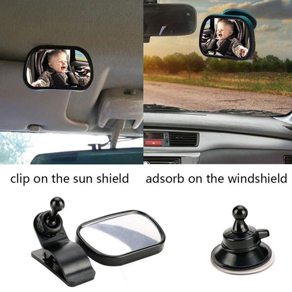 xinyijiayi Backseat Mirror Baby Mirror for Car Rear View Mirror Car Seat Mirror for Infant Toddler Shatterproof Safety Rear View Backseat Mirror 360 Degree Rotatable