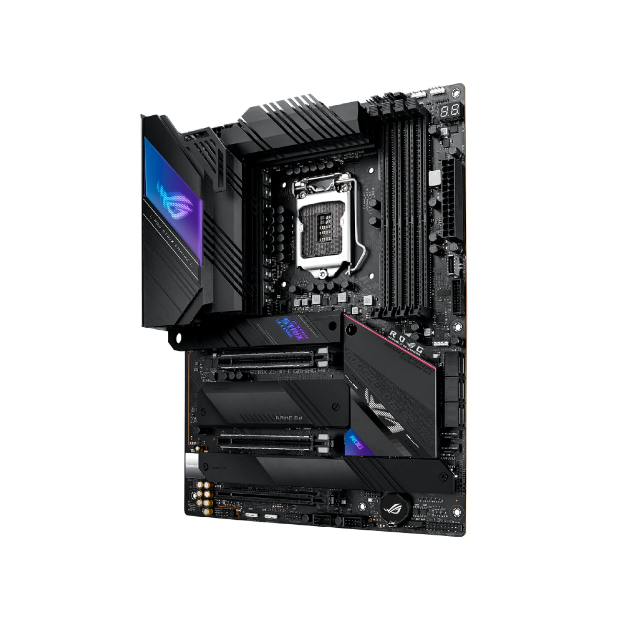 ROG Strix Z590-E Gaming WiFi 6E LGA 1200(Intel 11th/10th Gen) ATX Motherboard (PCIe 4.0, 14+2 Power Stages, DDR4 5333+, Dual Intel 2.5 Gb LAN,Thunderbolt 4, 4xM.2/NVMe SSD and Aura RGB) (Renewed)
