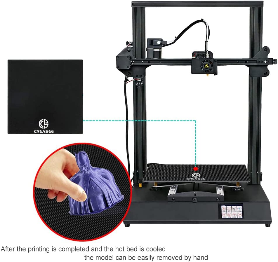 Glass Build Plate Tempered Glass Bed Platform Carbon Silicon Glass Heated Bed Surface Build Plate for 3D Printer