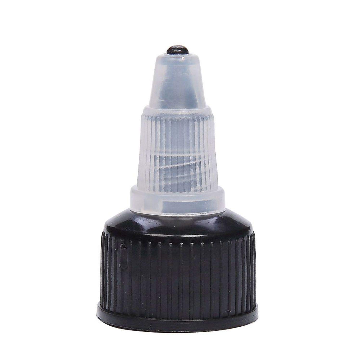 DOWEI 1oz Empty Ink Bottles,12pcs 1oz Twist Cap Plastic Clear Transparent Pigment Container Accessories Twist Top Bottle 1oz,30ml Squeeze Bottles (30ML 12PCS)