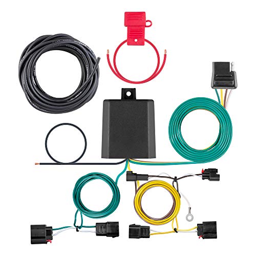 CURT 56426 Vehicle-Side Custom 4-Pin Trailer Wiring Harness, Fits Select Jeep Grand Cherokee, Black