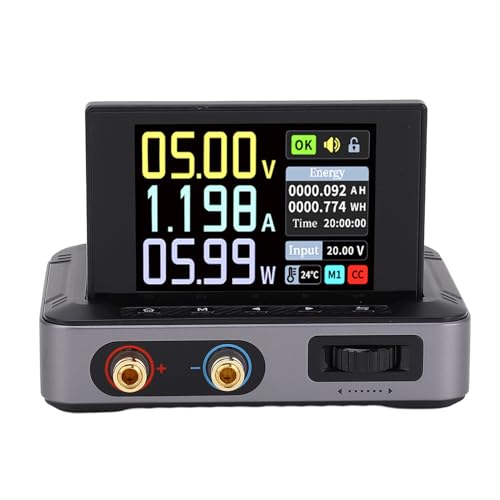 2.8 inch HD IPS Color Screen, 90 Degree Flip Design, DC Power Supply with Overvoltage Safety, Real Time Monitoring, and Stable Voltage Output, for Experiment