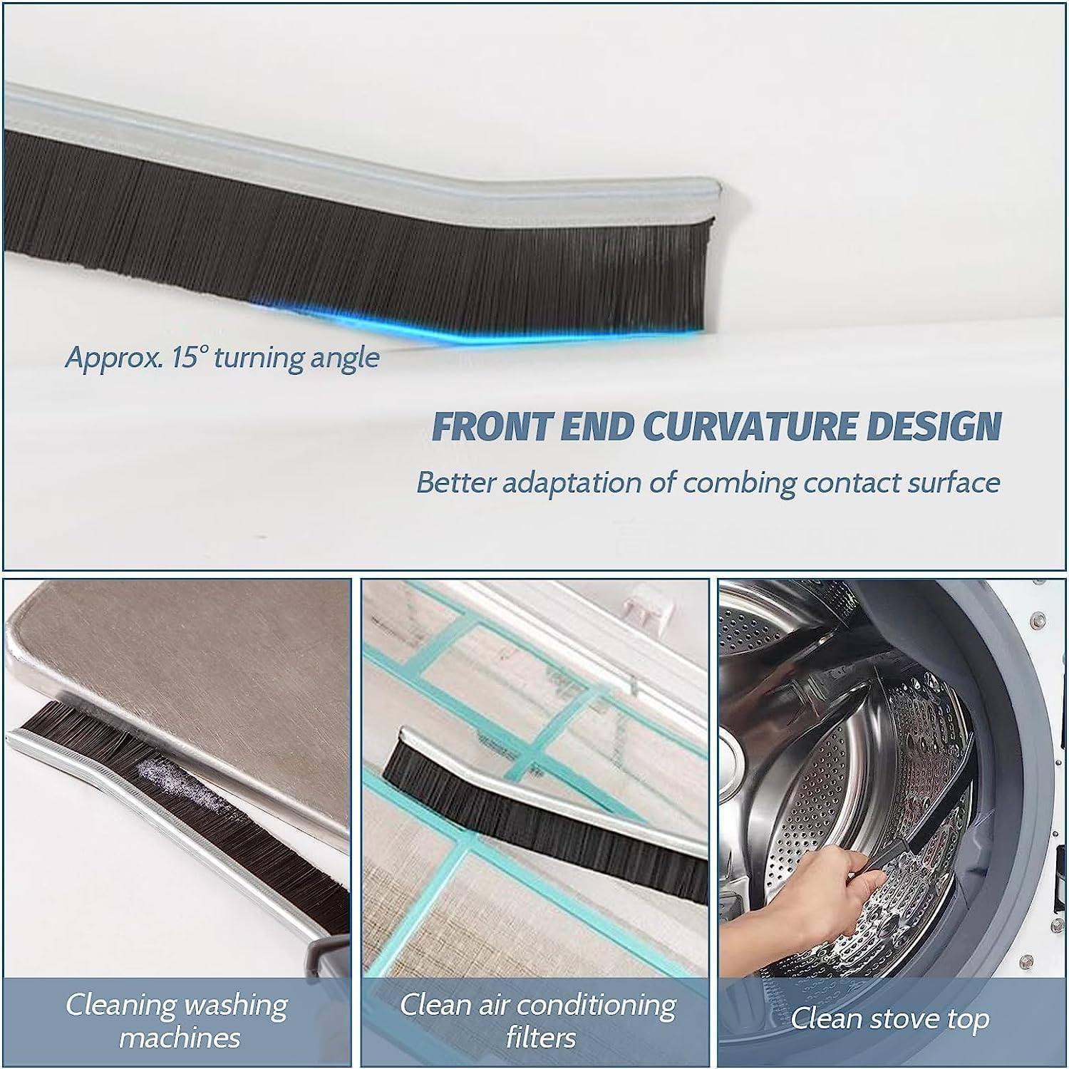3 Pcs Hard Bristle Crevice Cleaning Brush, Multifunctional Gap Cleaning Brush Tool, Corners Brushes for Bathroom Kitchen Tiles Window Door Slots