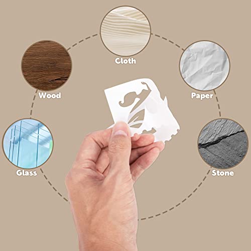 16PC Landscape Painting Stencils, A4 Landscape Journal Stencil, Children Silhouette Stencil Reusable for DIY Card, Window, Wood