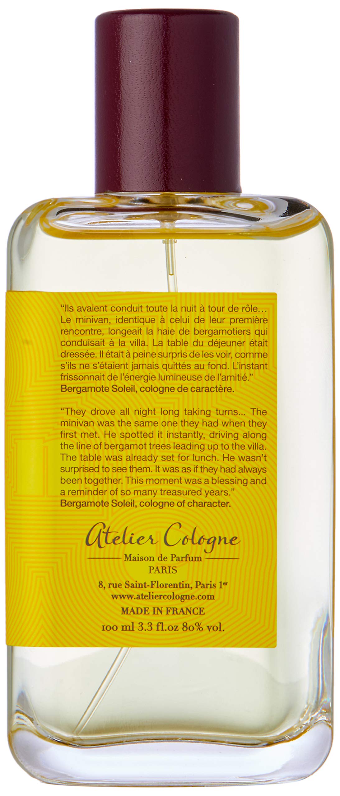Atelier Cologne Eau de Parfum, Bergamote Soleil, 3.3 Ounce
