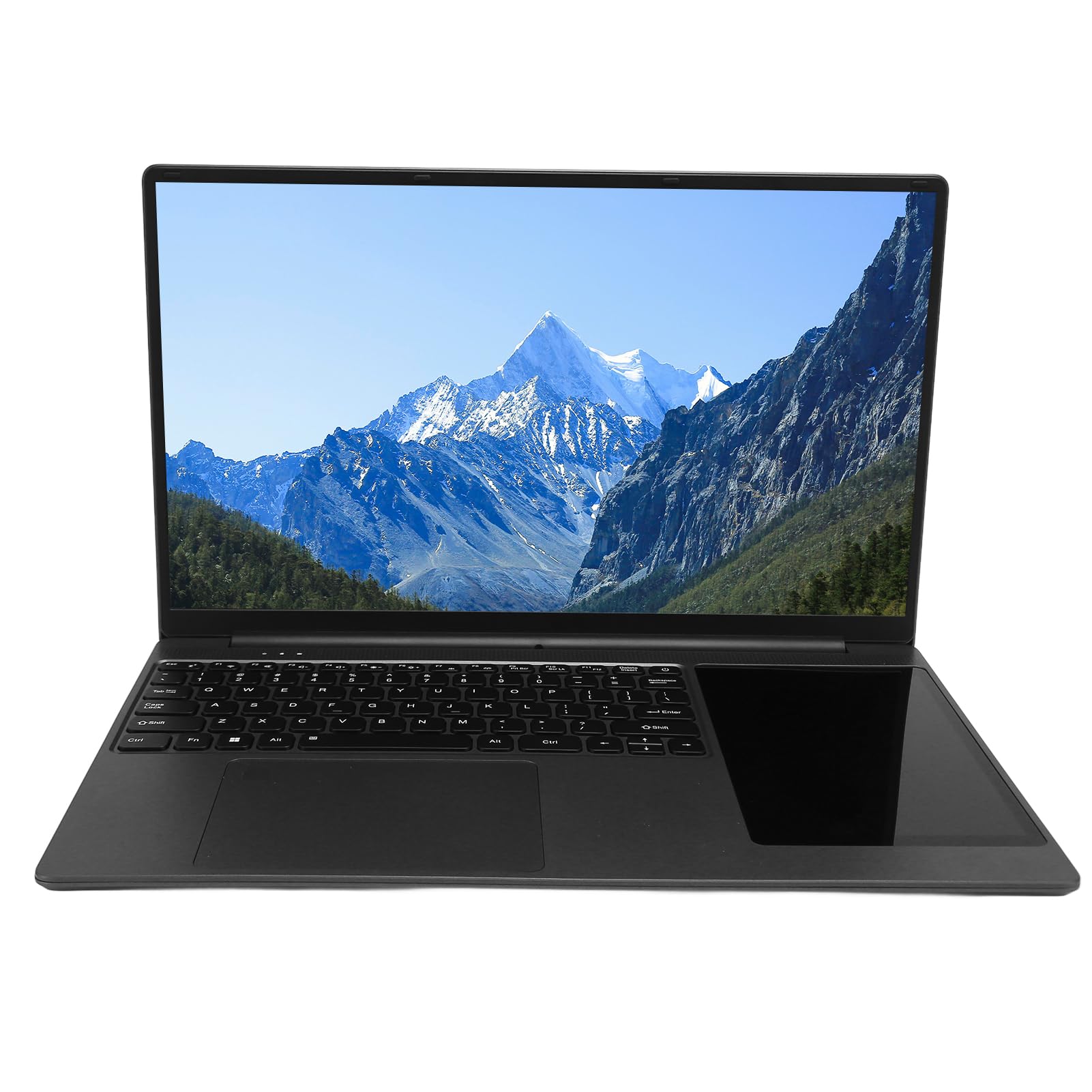 15.6 Inch Laptop with 7in HD Touch Screen, Dual Screen Laptop Business Laptop for Windows 10 11, Intel Processor N5095 11th Generation 10nm 4 Core 4 Thread Fingerprint Reader (US
