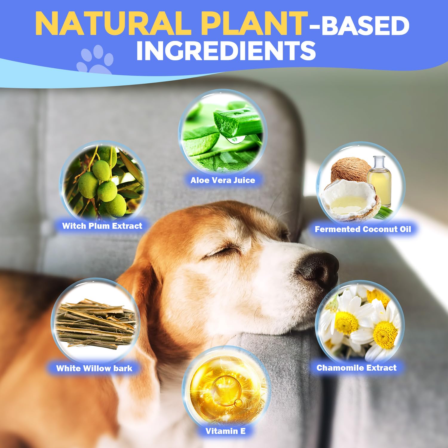 PUPMATE Ear Finger Wipes for Dogs & Cats - Cleaning Earwax & Debris - Relieves Ear Itching & Discomfort - Fresh Aloe Scent - Sooths & Repair, Natural Ingredients-100 Count