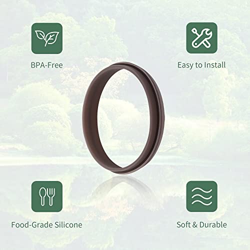 5 Pack Replacement Seal Gasket Compatible with Gatorade Gx Hydration System Water Bottle, Silicone Lid Seals Replacement for Gatorade Gx Pods