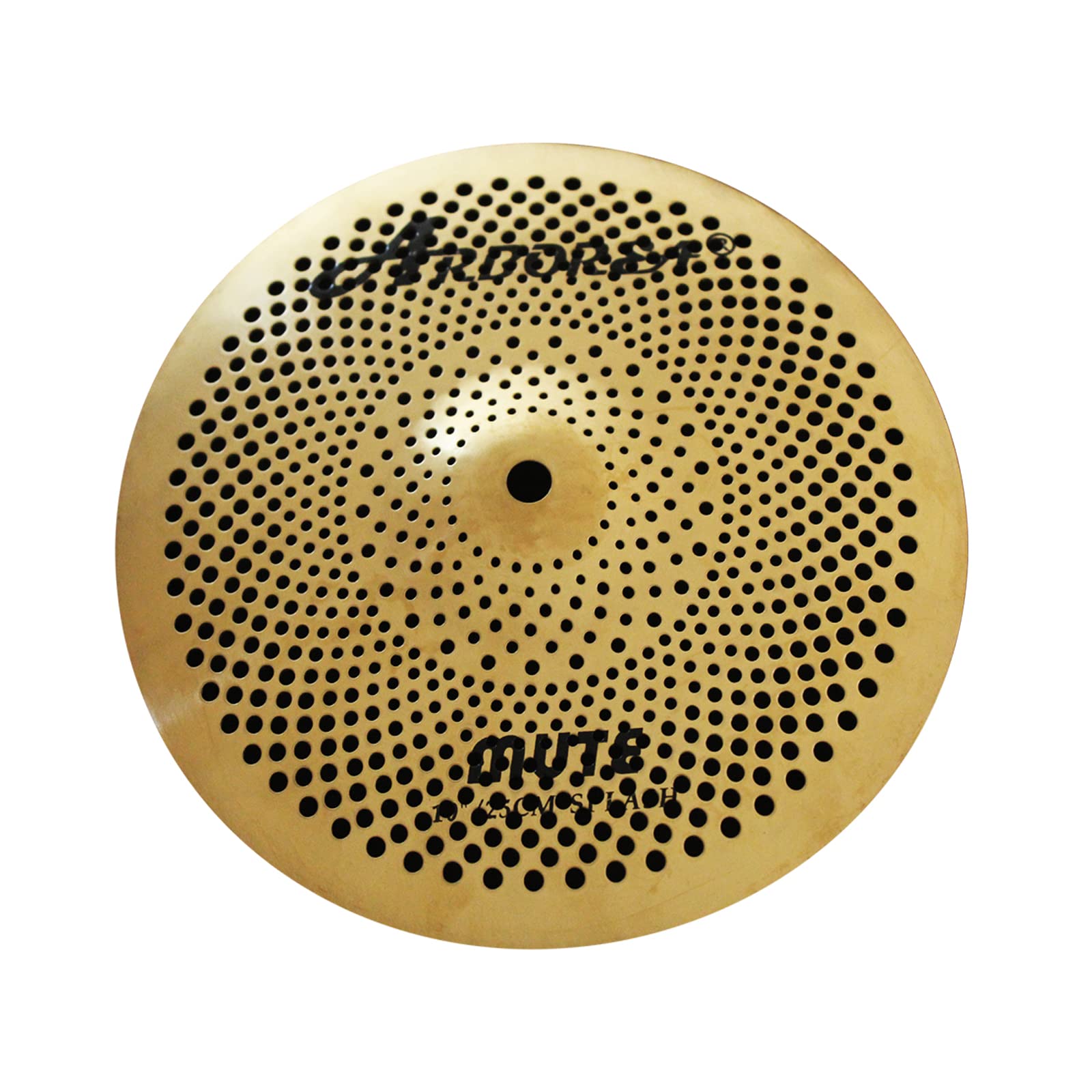 Arborea Low Volume Crash Cymbal 16 Inches Practice Silent Cymbal Golden Quiet Crash Drum Cymbal For Drum Set
