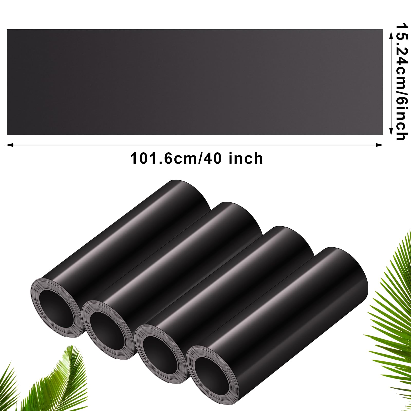 4 Pieces Magnetic Fireplace Draft Blocker Fireplace Vent Cover Blocker for Heat Loss Indoor Magnetic Draft Stopper for Inside Iron Frame Screen(36 x 4 Inch)