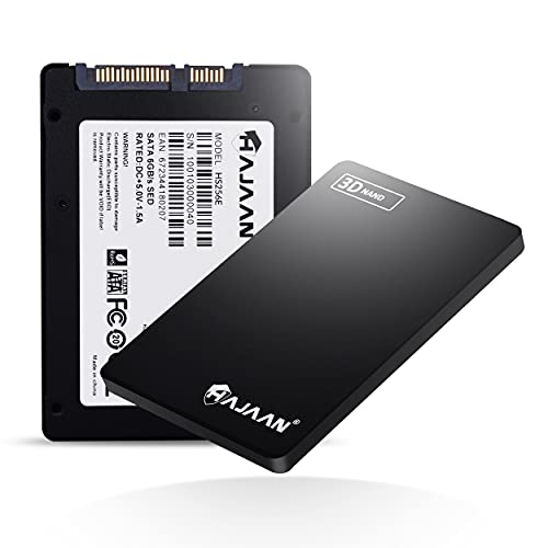 HAJAAN 256 GB SSD 3D NAND TLC 2.5 inch SATAIII 6Gb/s up to 520MB/s Internal Solid State Drive for Laptop Tablet PC Desktop