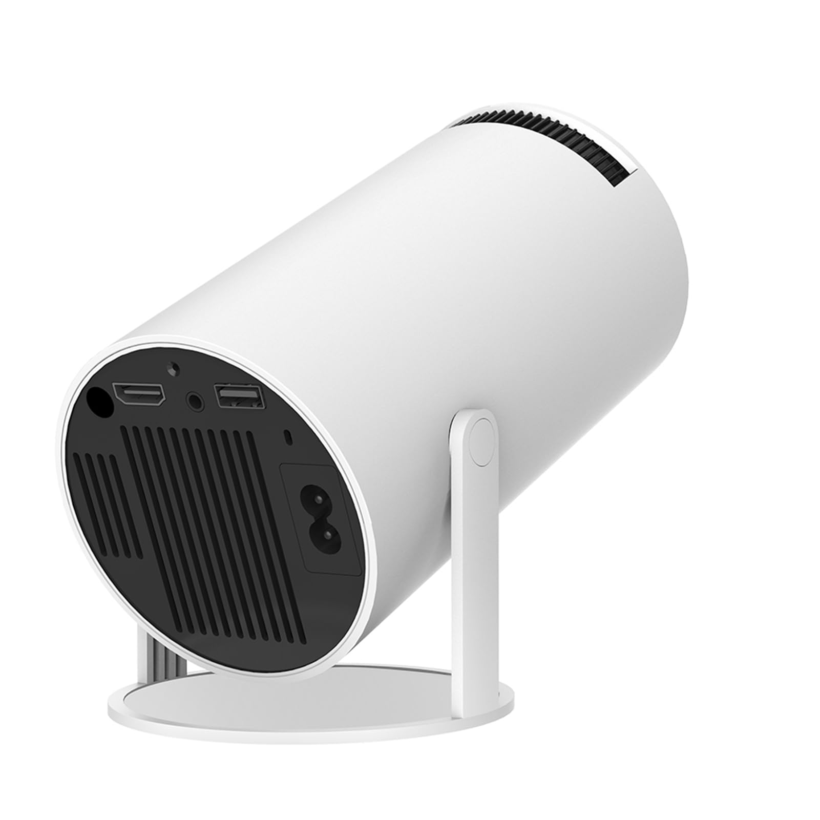 180 Degree Rotatable Freestyless FHD HDR Smart Portable Projector for Indoor and Outdoor Home Theater, Low Noise,Automatic Focusing,Big Screen Experience