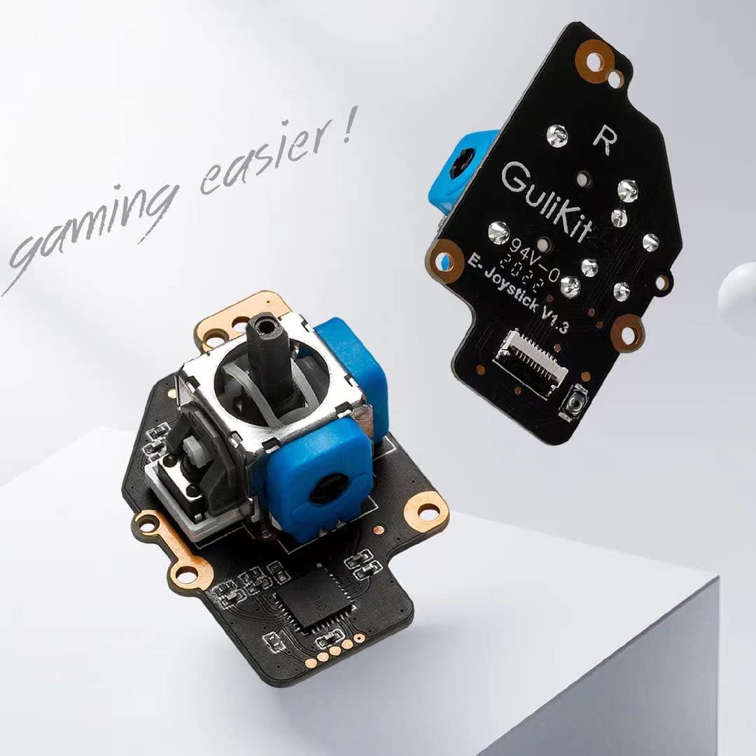 2 Pack GuliKit (No Drifting) Electromagnetic Joystick Module Thumbstick Parts Repair Kit Hall Effect Joysticks for Steam Deck Super Smooth Longer Work Life