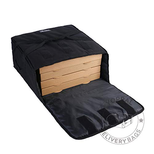 YOPRAL Professional Insulated Pizza Delivery Bag 20” x 20” x 9”, Durable Warmer Food Delivery Bag for Restaurant,Postmates,Catering