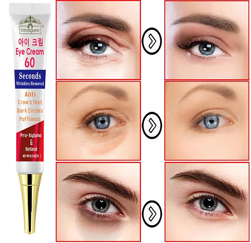 Instant eye cream with retinol, firming, anti-puffiness, wrinkles, removing dark circles, moisturizing skin (1)