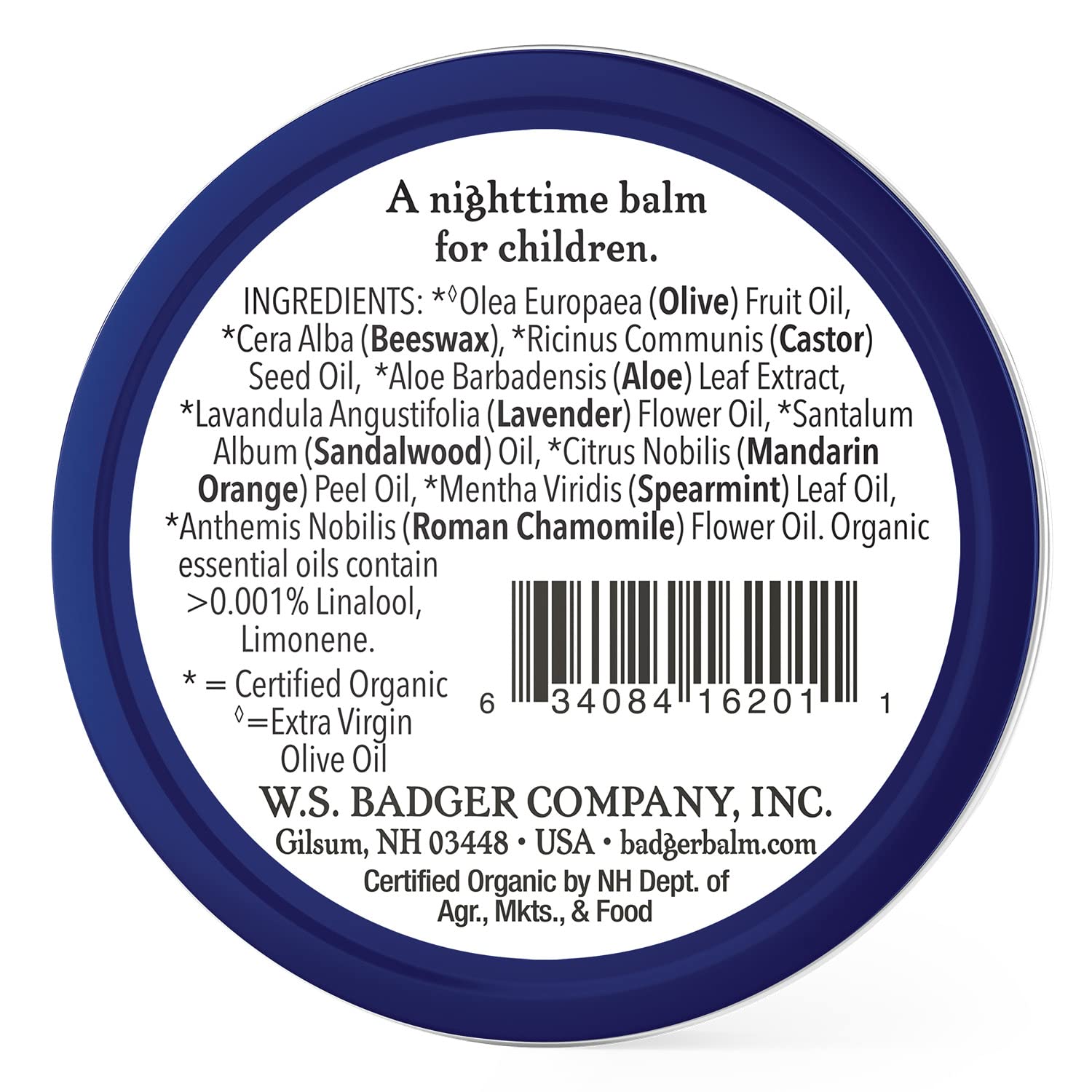 Badger - Night Night Balm, Chamomile & Lavender, Natural Sleep Balm for Kids, Relaxing Scented Balm for Children, Kids Organic Sleep Balm, 0.75 oz