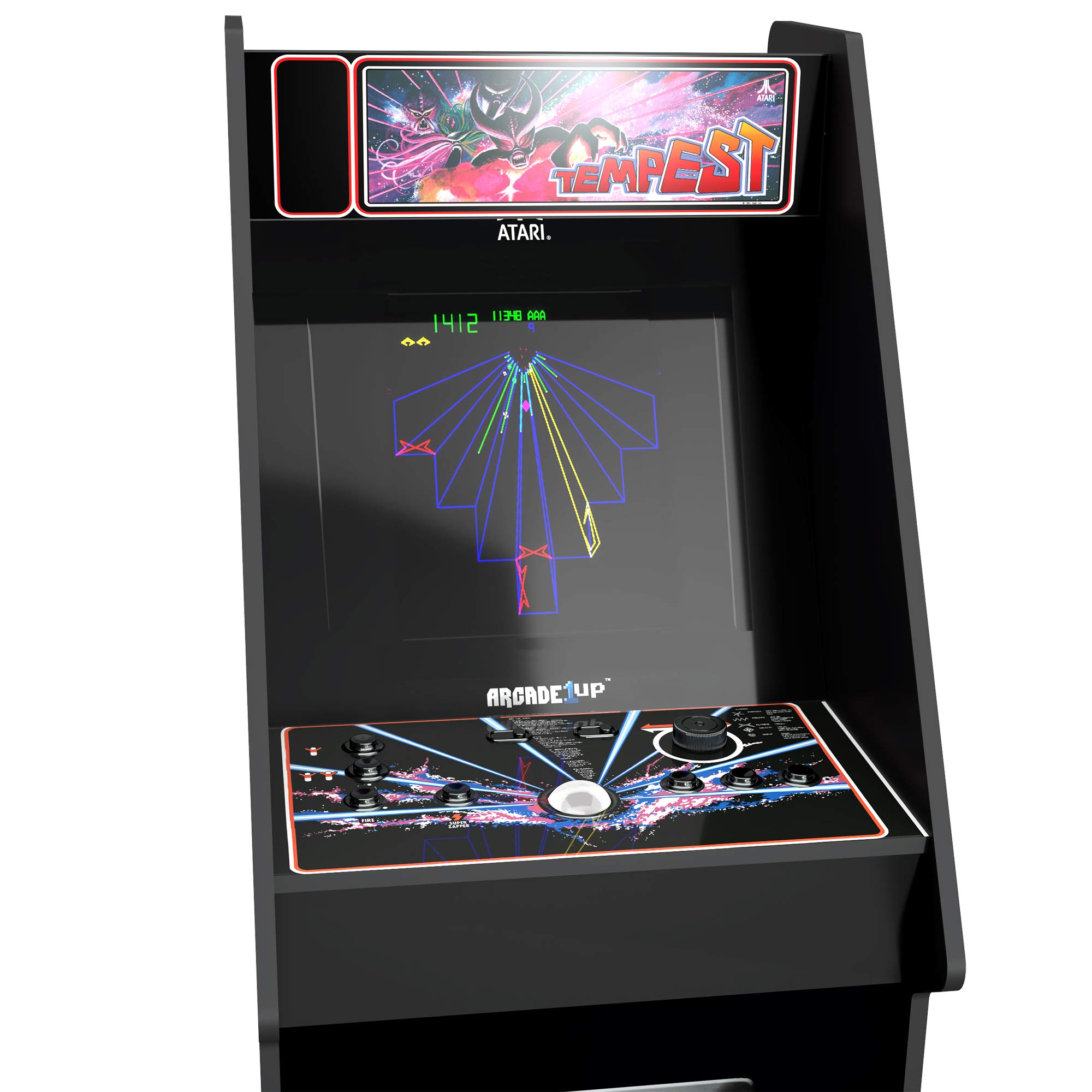 Arcade1Up Tempest Atari Legacy Edition Home Arcade Machine, full size stand-up cabinet, 12 classic games