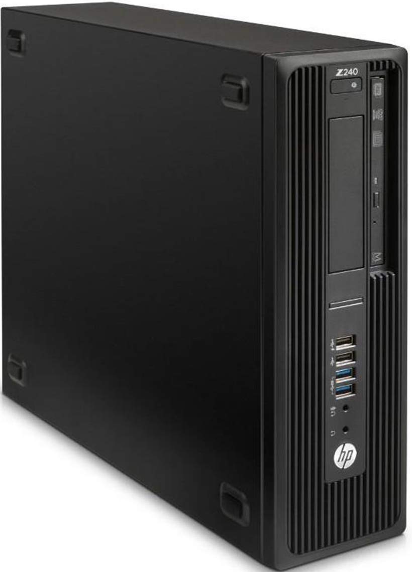 HP Z240 Workstation SFF Desktop PC, Intel Core i5-6500 Upto 3.60GHz, 8GB RAM, 1TB SSD, AMD Radeon HD 8570 1GB 4K, DisplayPort, HDMI, DVI, AC Wi-Fi, Bluetooth - Windows 10 Pro (Renewed)